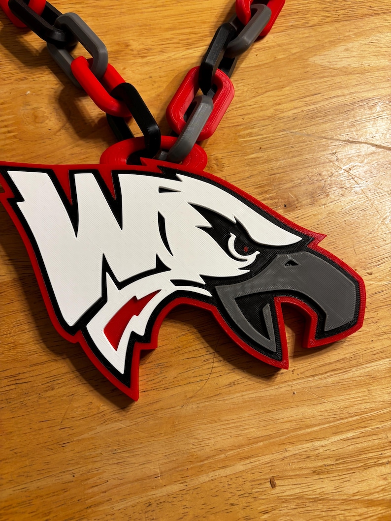 Custom Oversized 3D Printed Sports Chain With Logo – Fan, Team, or ...