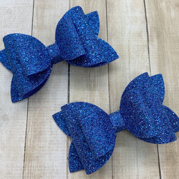 Royal Blue Bows - Etsy