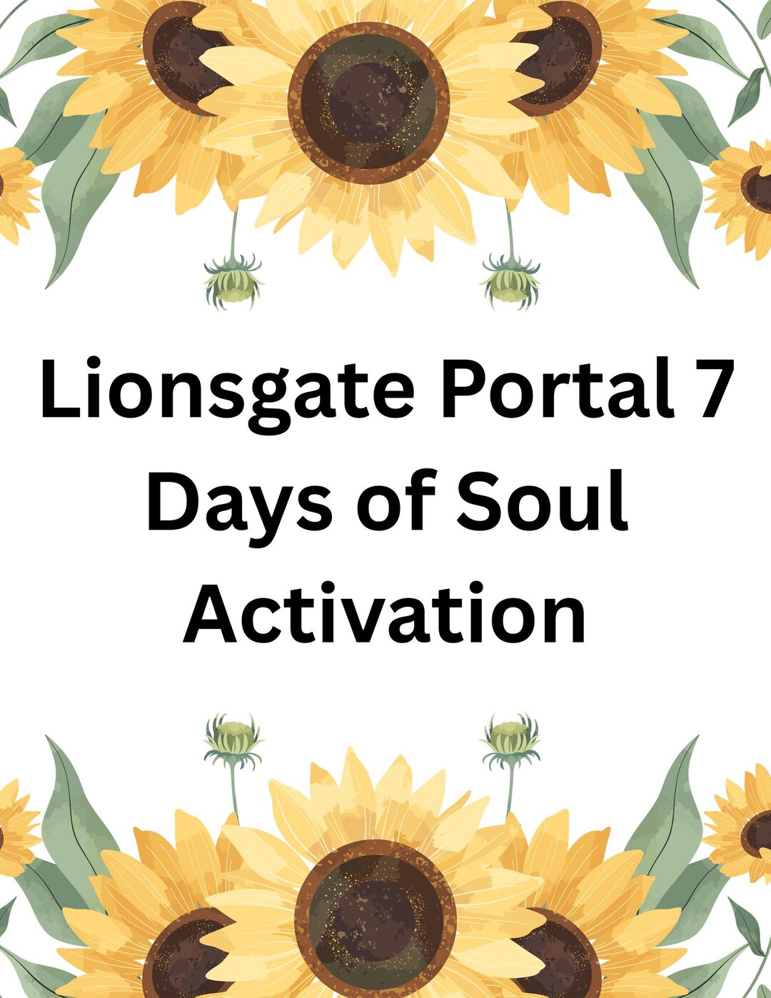 Lionsgate Portal - 7 Days of Soul Activation - Journal Prompts - Etsy