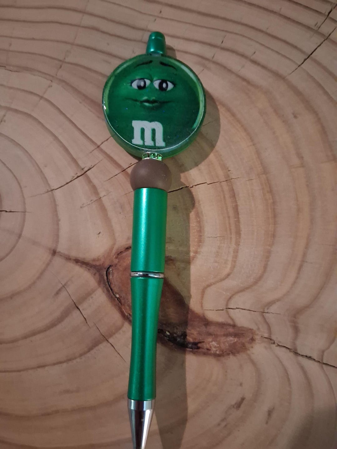 Handmade Green Candy Crunch Character Inspired Themed Silicone Beaded ...