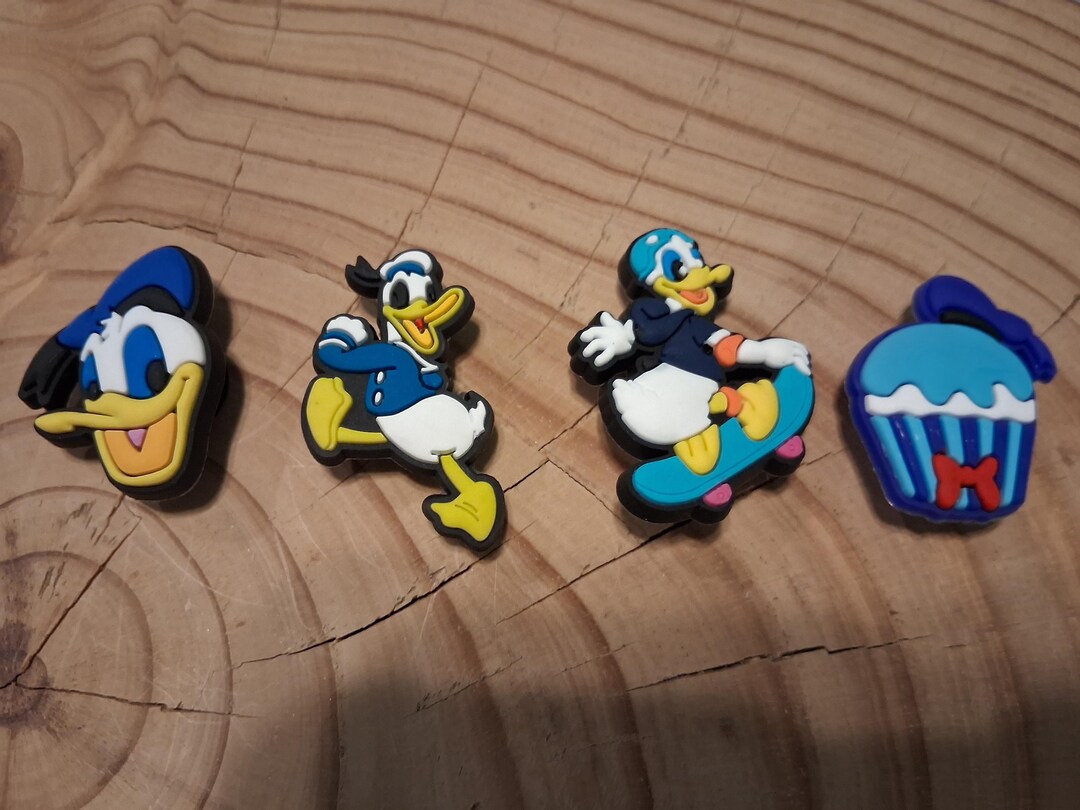 Disney Donald Duck Jibbitz Shoe Charms for Crocs 4 Pieces Set - Etsy