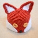 Crochet Fox Beanie Pattern - Etsy