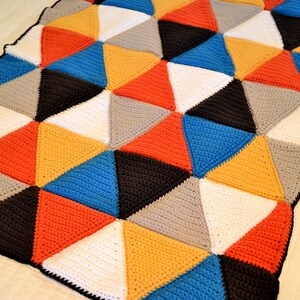 Crochet Triangle Blanket Pattern - Etsy