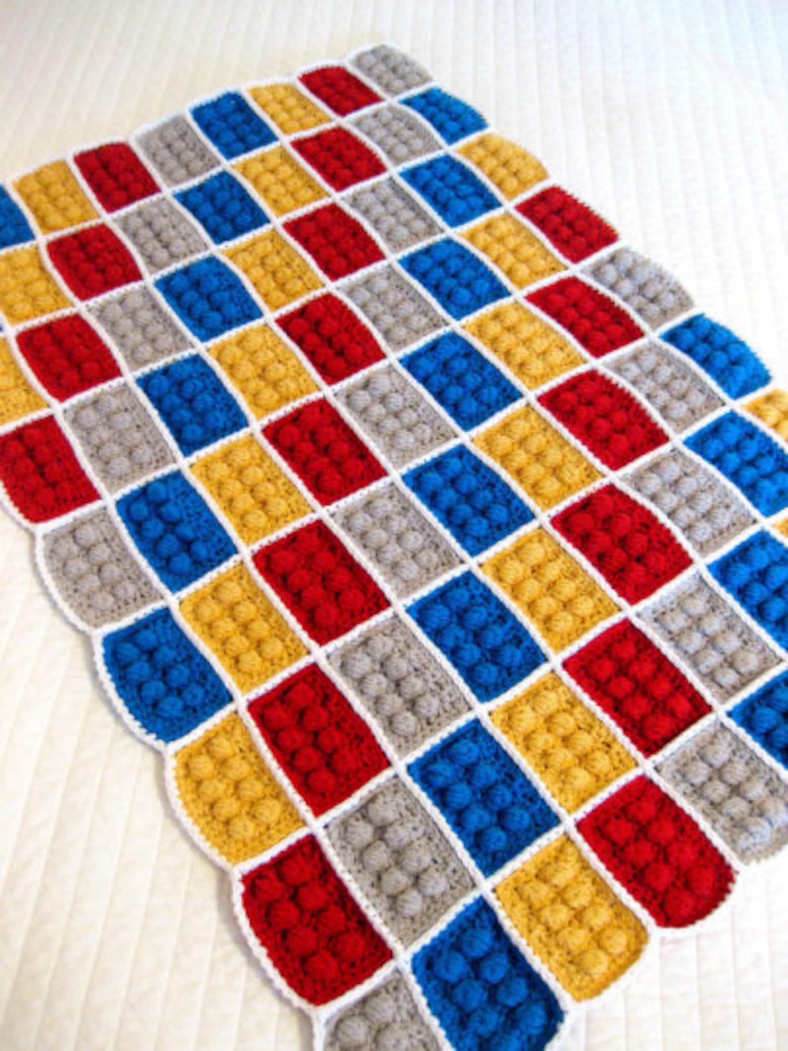 Crochet Building Block Blanket Pattern - Etsy