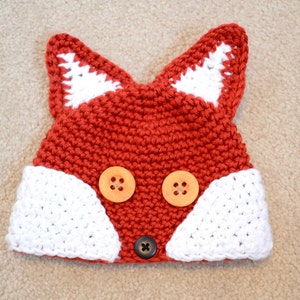Crochet Fox Beanie Pattern - Etsy