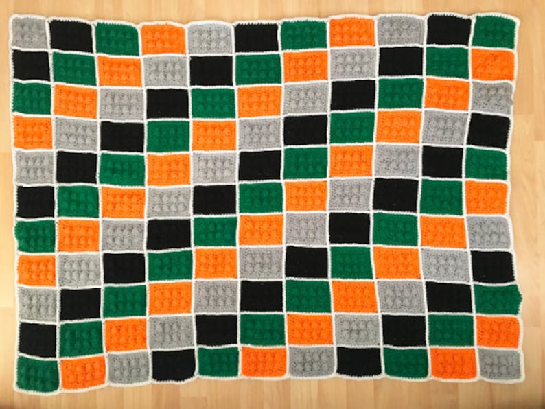 Crochet Building Block Blanket Pattern - Etsy