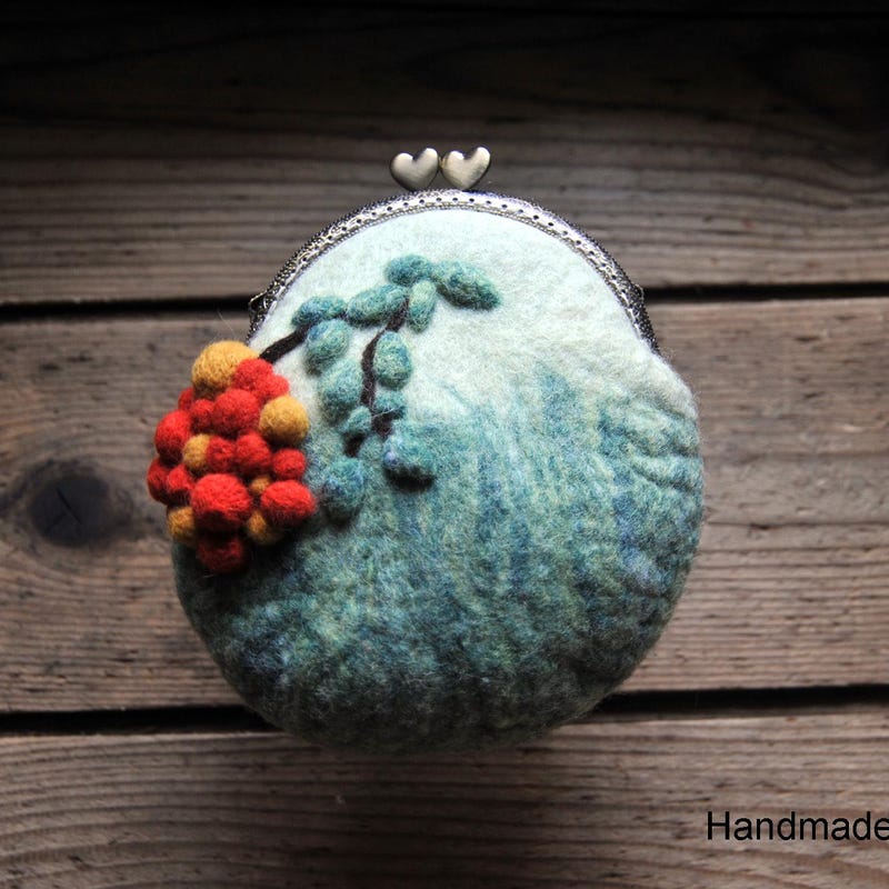 Wet Felted Purse - Etsy