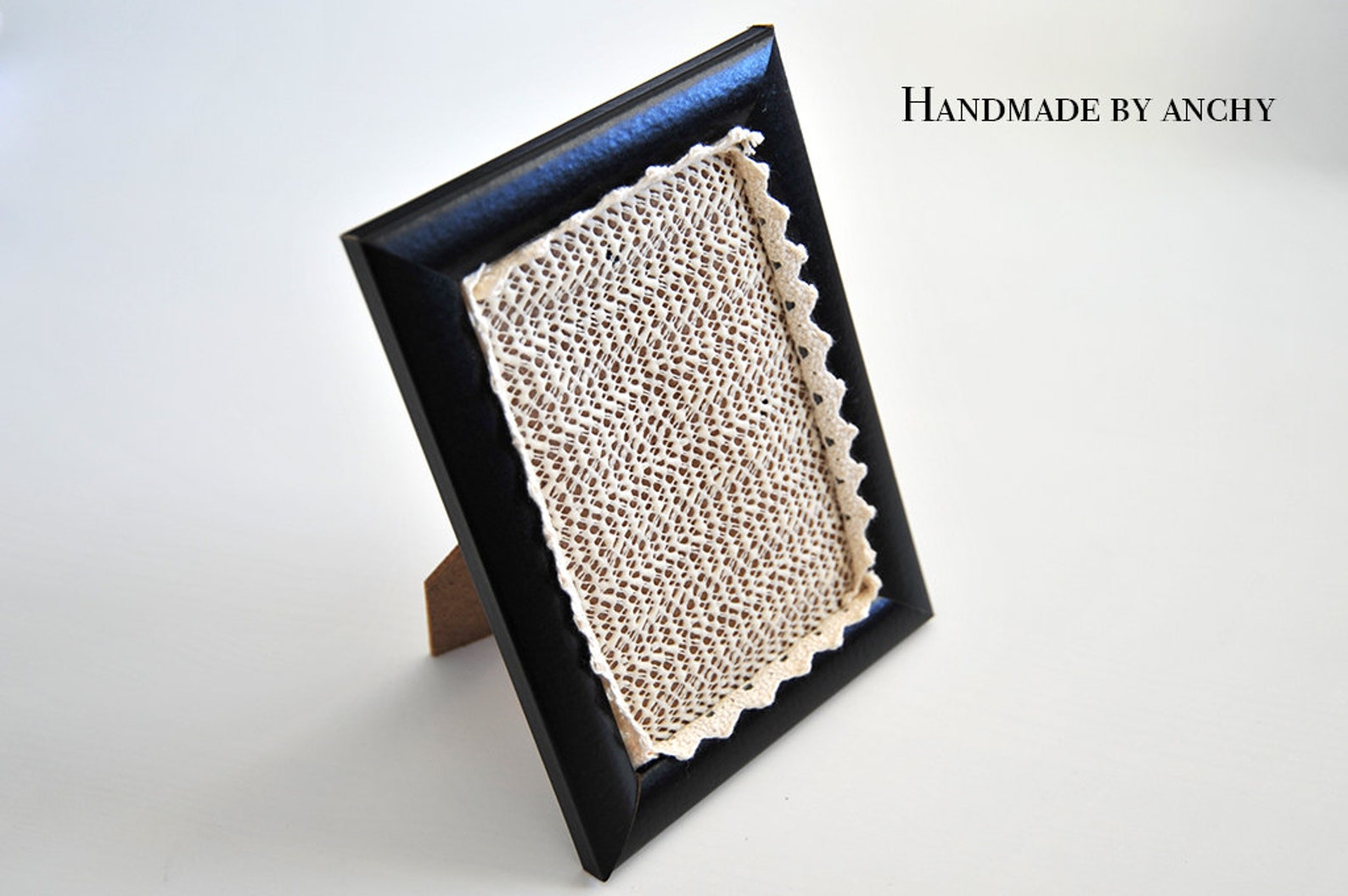 Photo Frame Earring Holder/picture Frame Jewelry Rack/black and Beige ...
