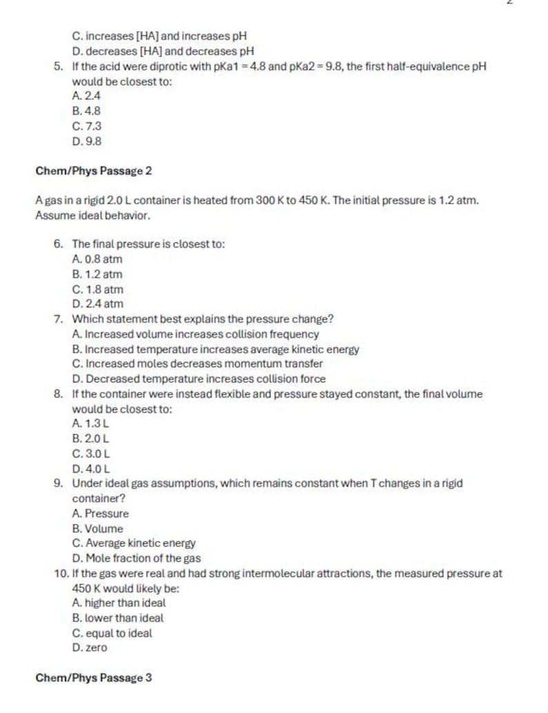 2026 MCAT Practice Questions Qbank | 300 Q&A With Detailed Rationales ...