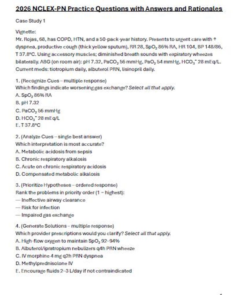 NCLEX-PN Test Anxiety Bundle +300 Practice Questions W Detailed ...