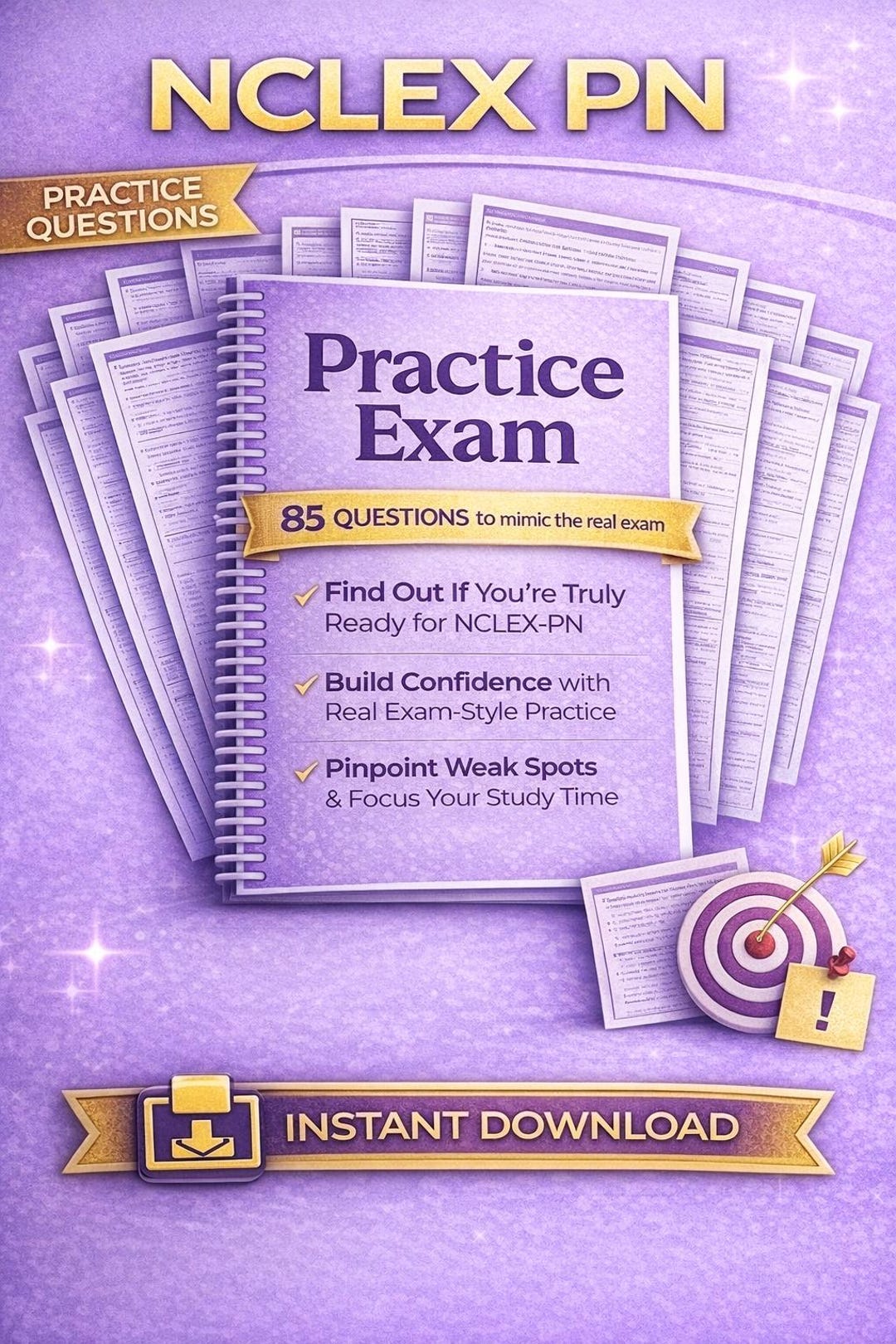 NCLEX PN Practice Exam 2026 | 85 NGN Questions, Rationales (pdf) - Etsy
