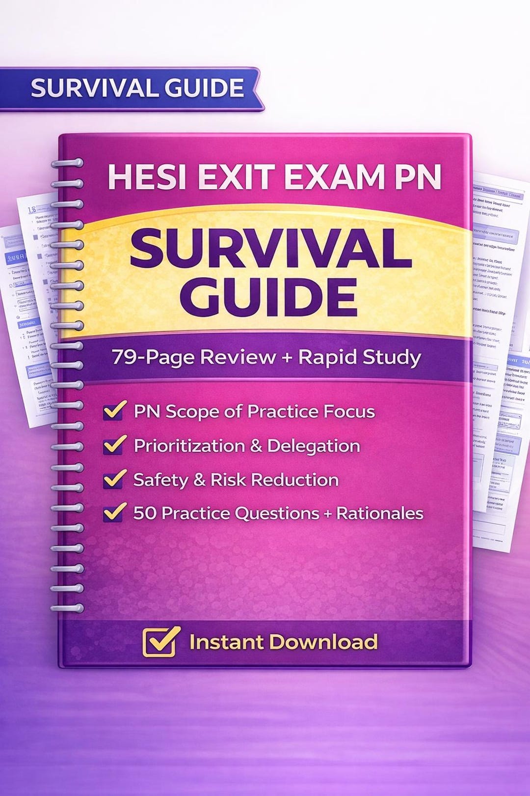 HESI Exit Exam PN Study Guide 2026 | 79-Page Review with Practice ...