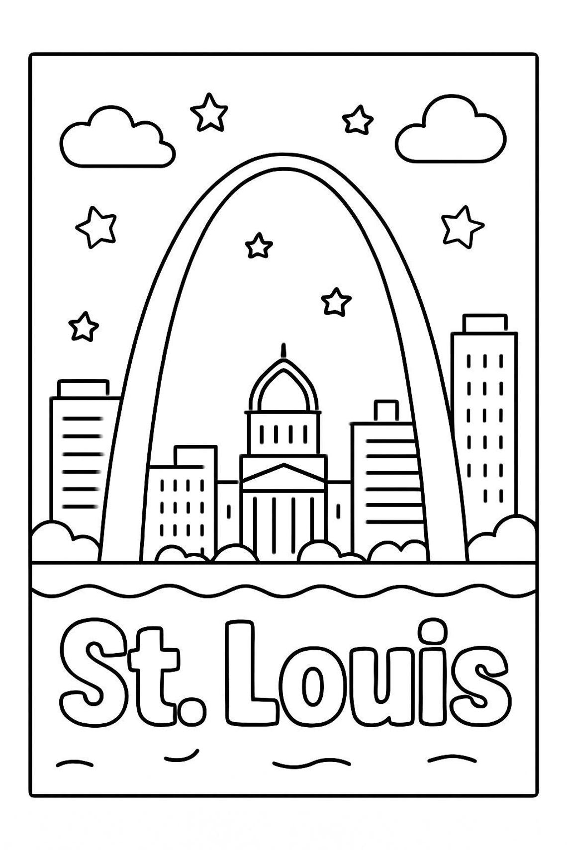 Midwest Landmarks Coloring Book – Easy Therapeutic Coloring for Seniors ...