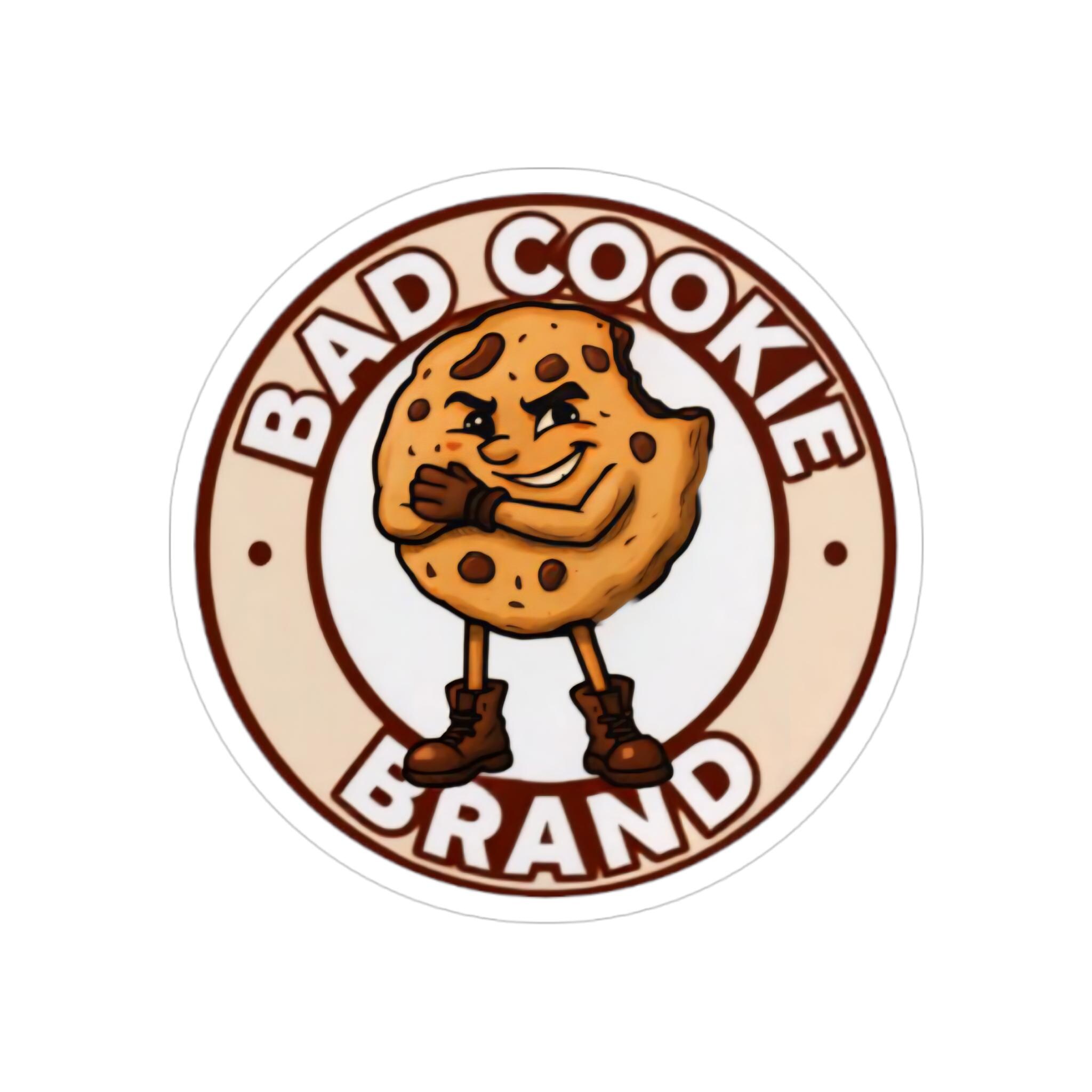 Bad Cookie Brand Die-cut Transparent Outdoor Sticker - Etsy