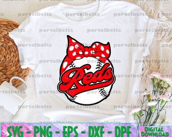 Cincinnati Reds Baseball Png - Etsy