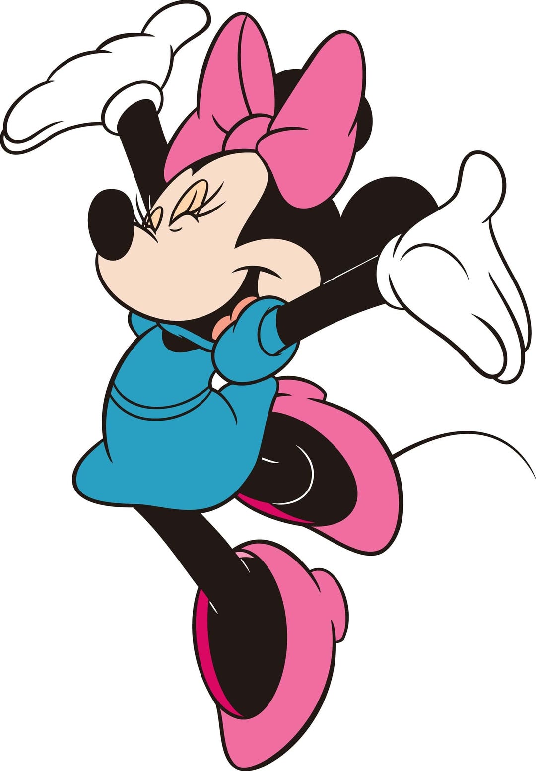 Minnie Mouse Die Cut Color Vinyl Sticker - Pick Your Size - Etsy