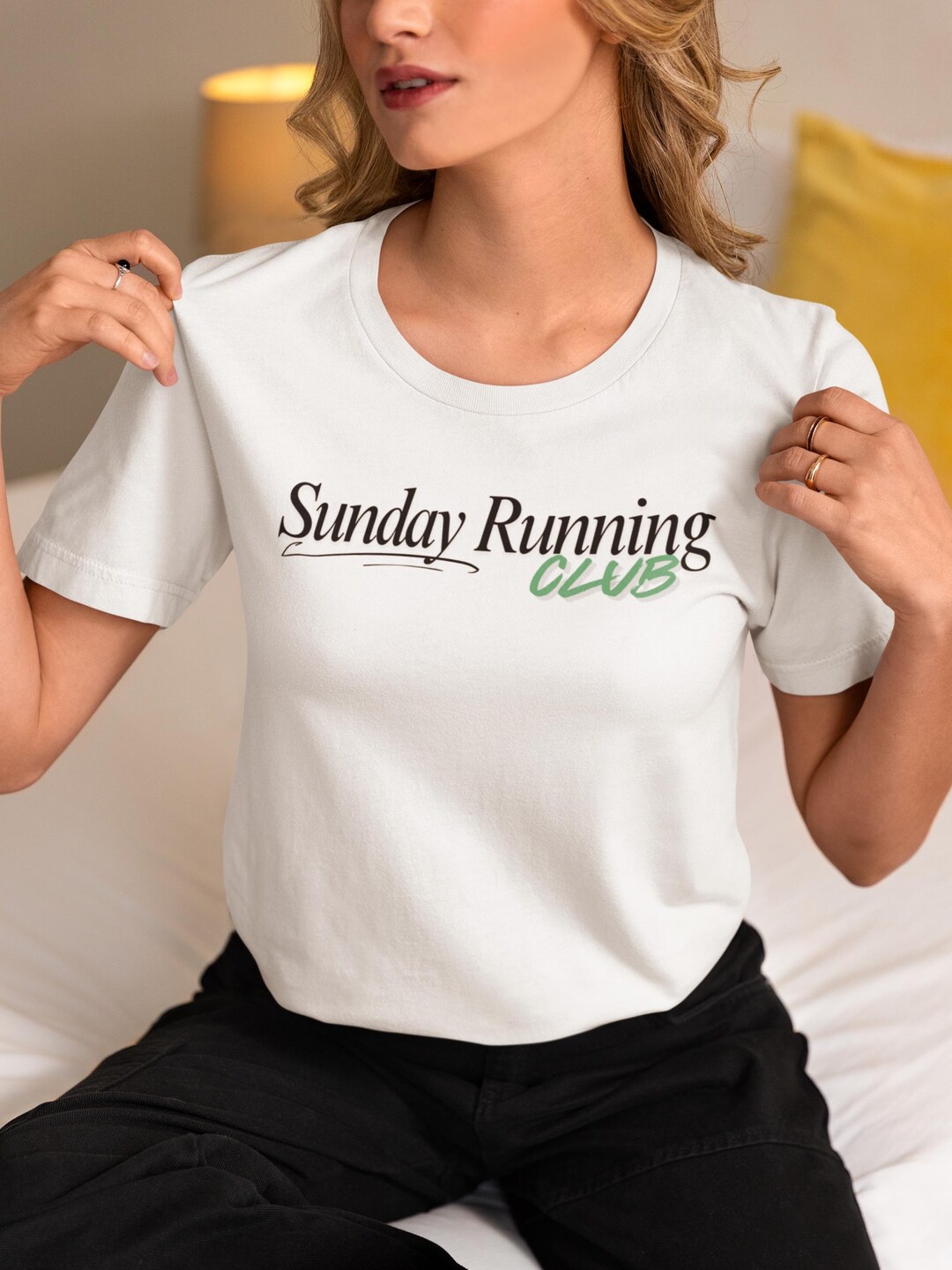 Sunday Running Club Shirt – Minimalist Unisex Athletic Tee, Jogging ...