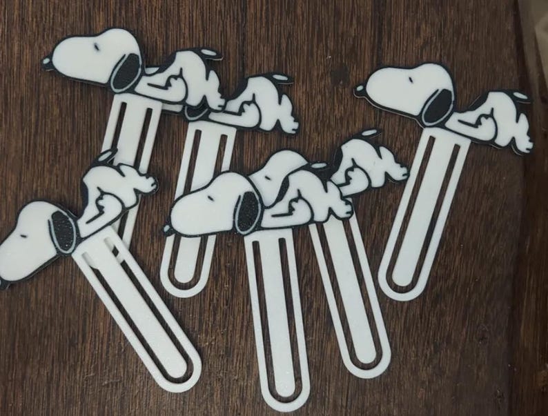 3D Printed Snoopy Inspired Gifts: Desk Organizer, Office Gift, Book ...