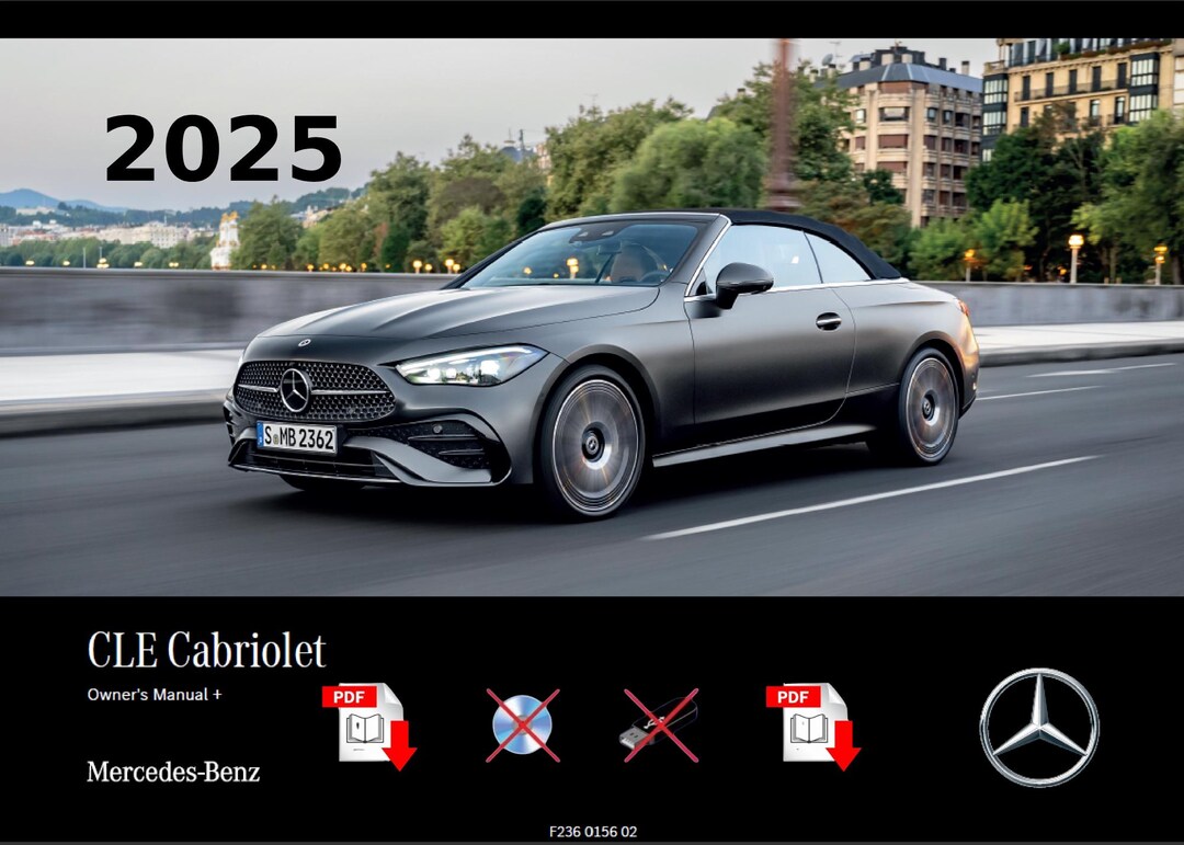 2025 Mercedes CLE Cabriolet Owner's Manual (digital Download) - Etsy