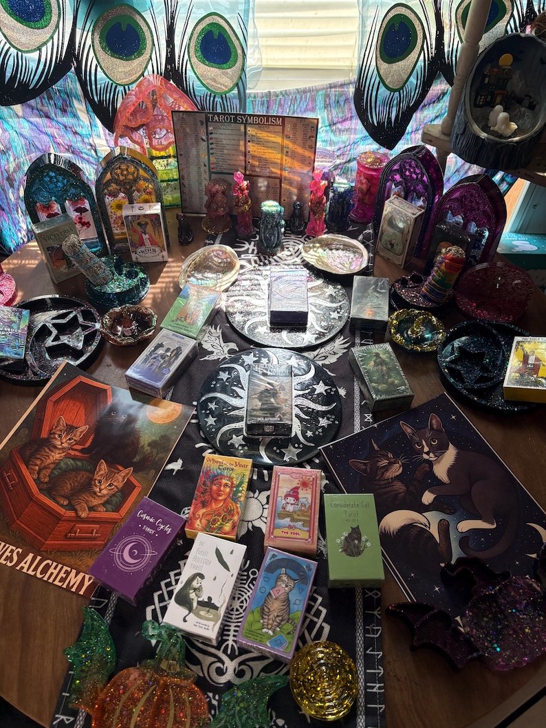 Witchy Mystery Box: Tarot Oracle Deck & Crystal Bundle - Etsy