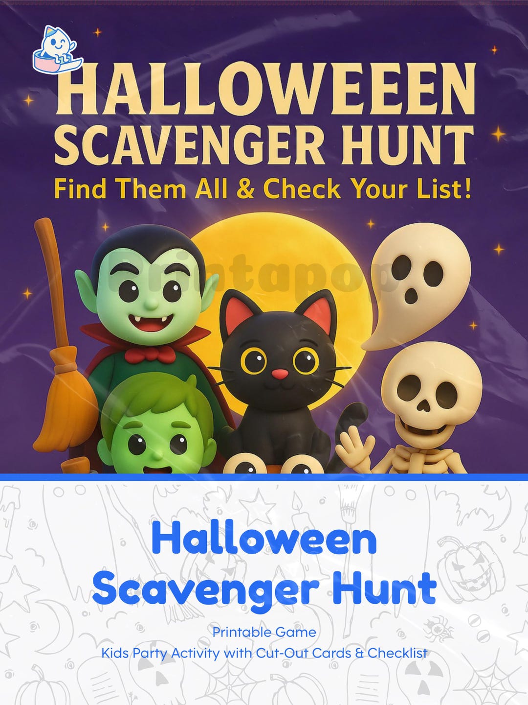 Halloween Scavenger Hunt Printable: Spooky Kids Party Game (PDF) - Etsy