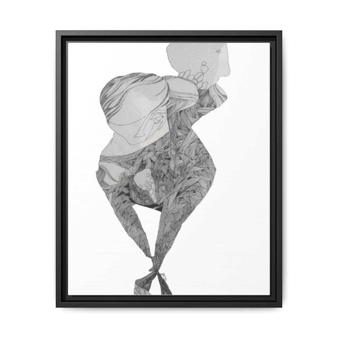 Abstract 1960s Original Art Wall Decor, Modern Home Art, Gift for Newlyweds, Minimalist Artwork ...