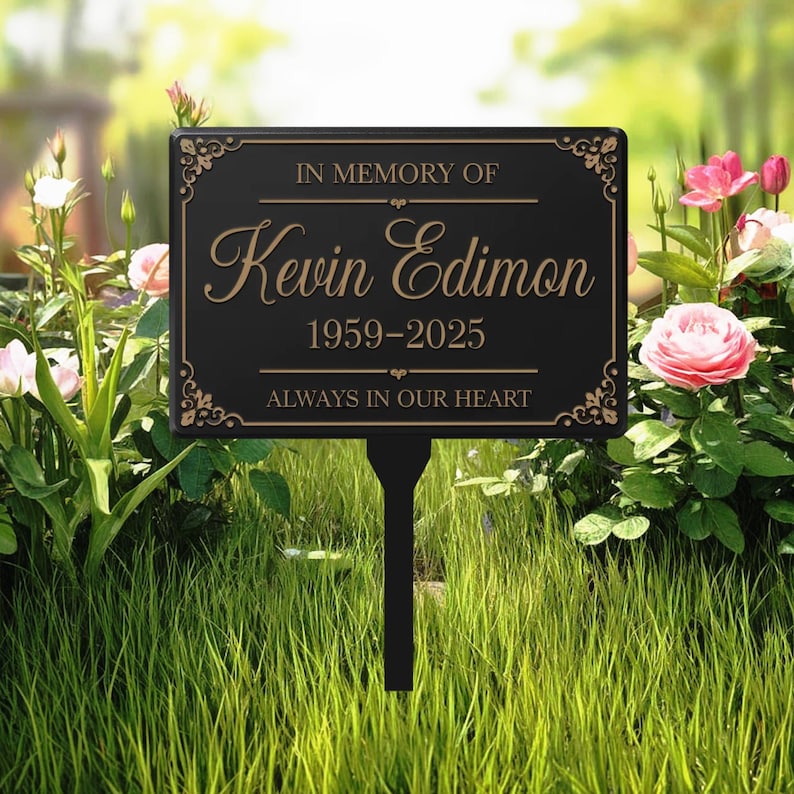 Personalized Memorial Grave Marker Sign – Custom in Memory of Plaque ...