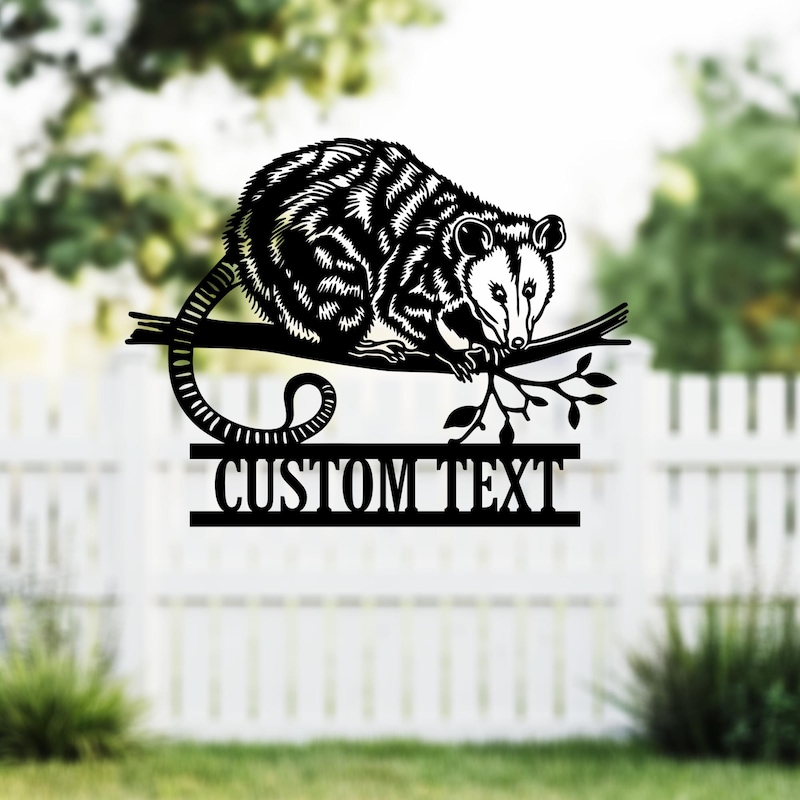 Yard Art Possum - Etsy