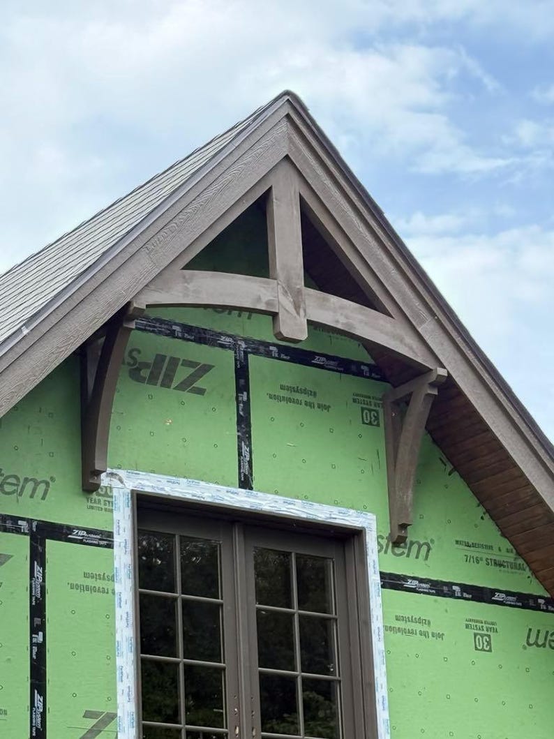 Custom Wood Gables & Decorative Trusses | Solid Cedar or Pine | Made to ...