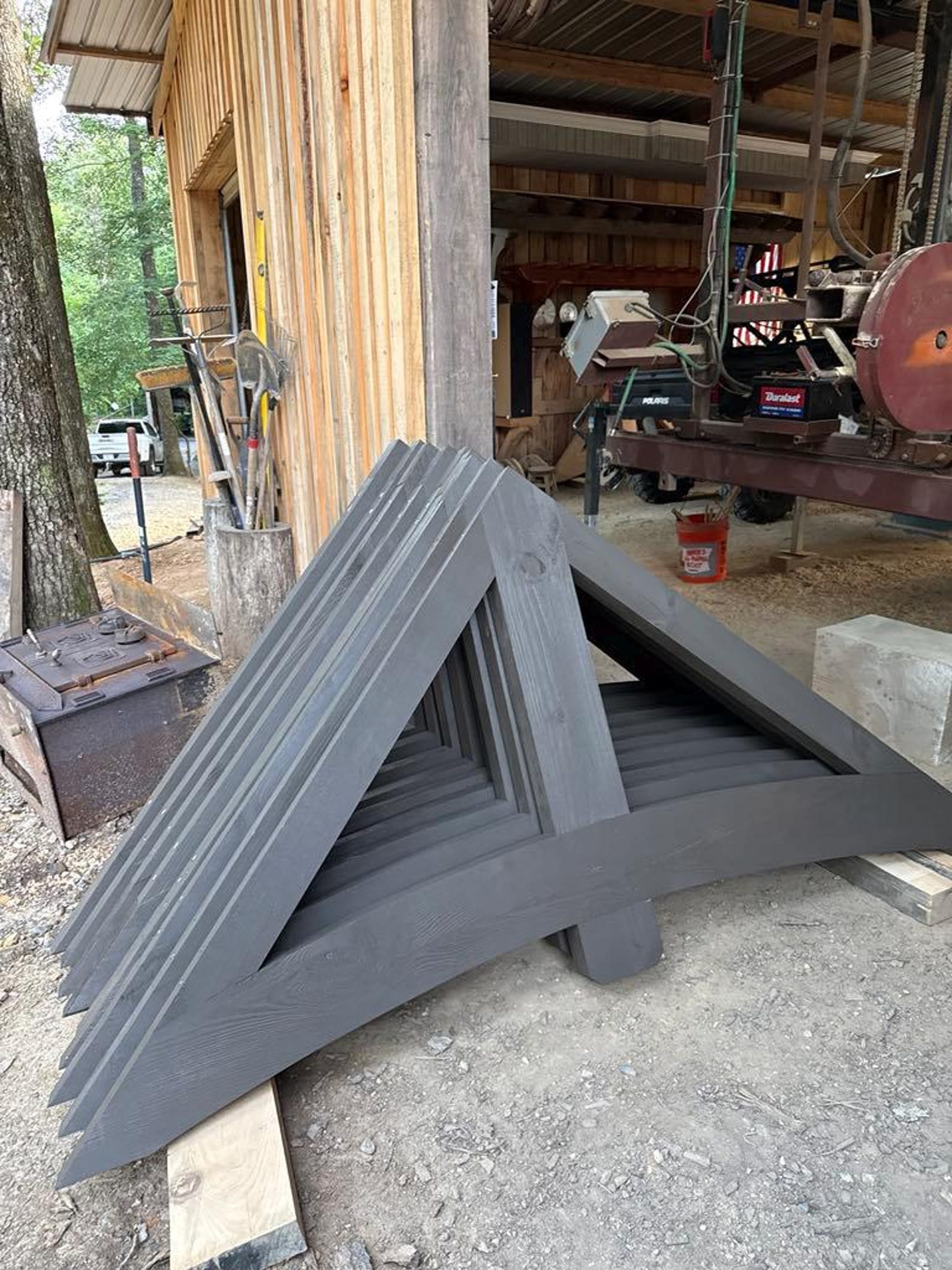 Custom Wood Gables & Decorative Trusses | Solid Cedar or Pine | Made to ...