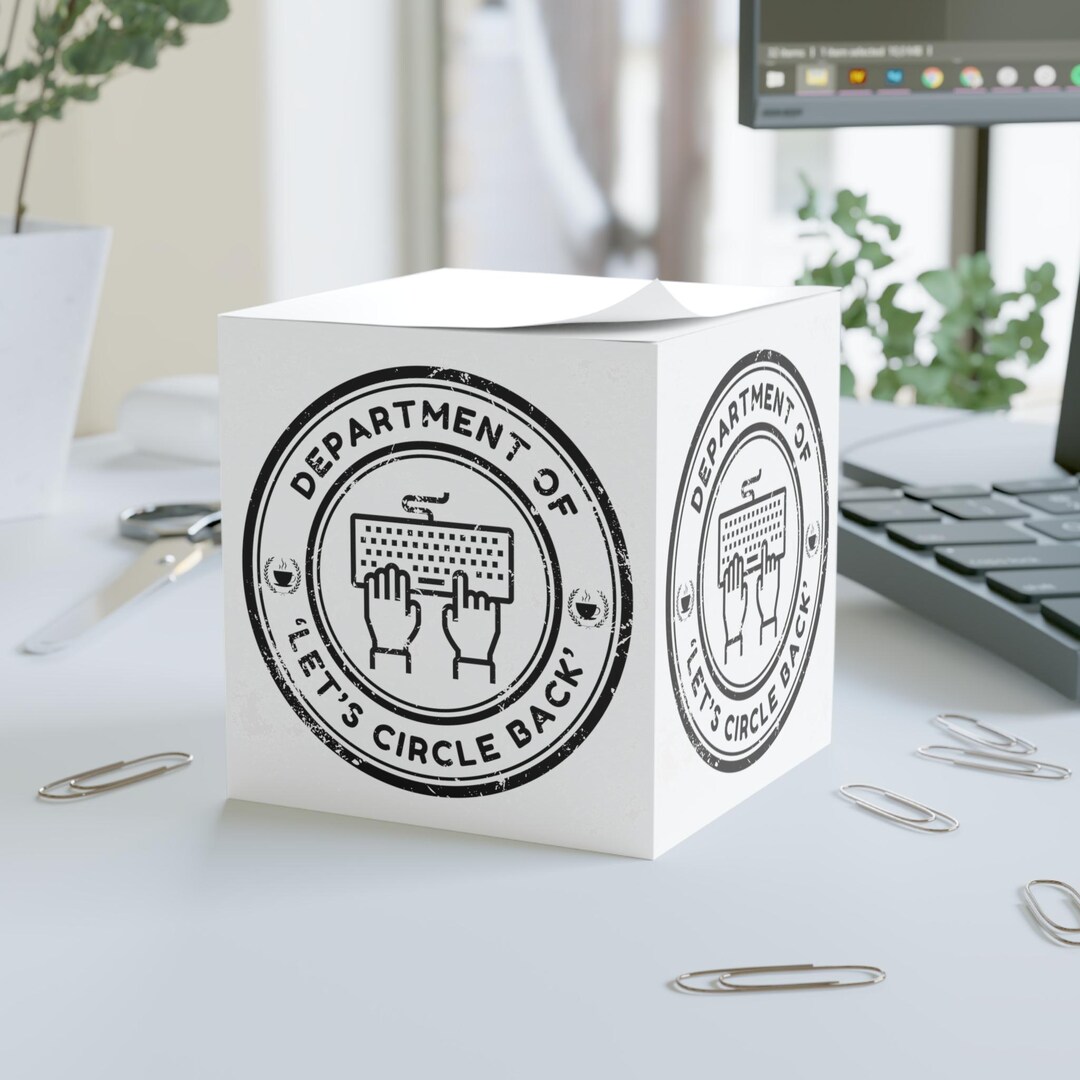 Office Humor Note Cube, Funny Desk Accessories Co-worker Gift - Etsy