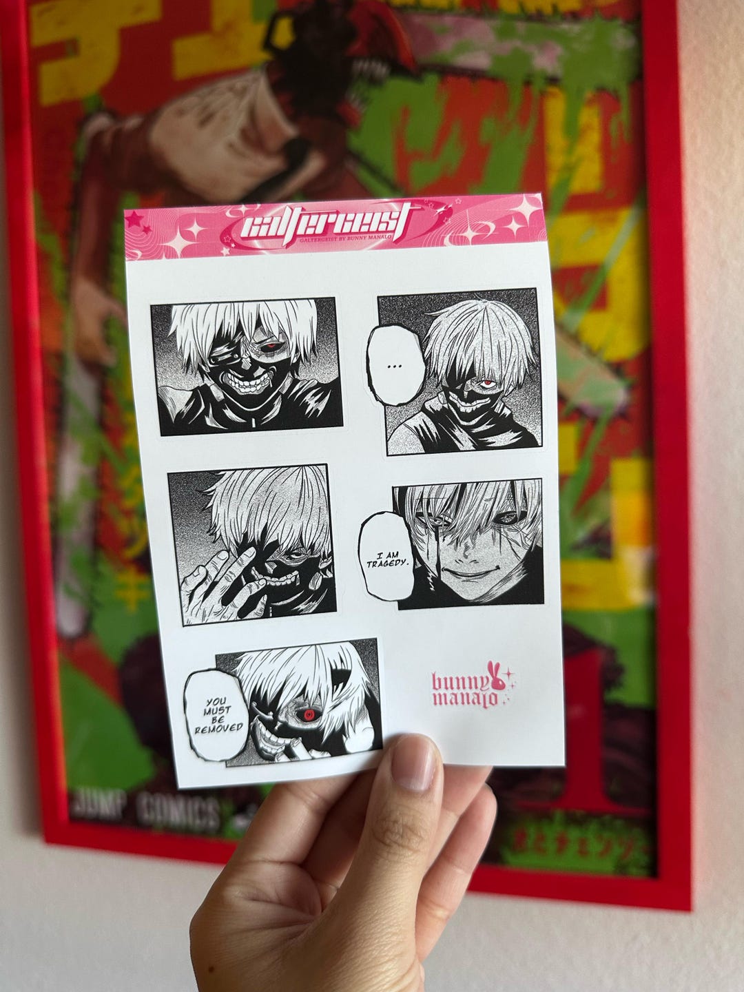 Tokyo Ghoul Kaneki Ken Manga Panels - 4 X 6 Sticker Sheet - Etsy UK
