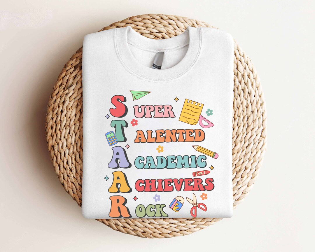 Staar Super Talented Academic Achievers Rock Shirt Funny Test Day T