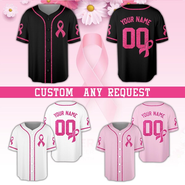 Pink Cancer Jersey - Etsy