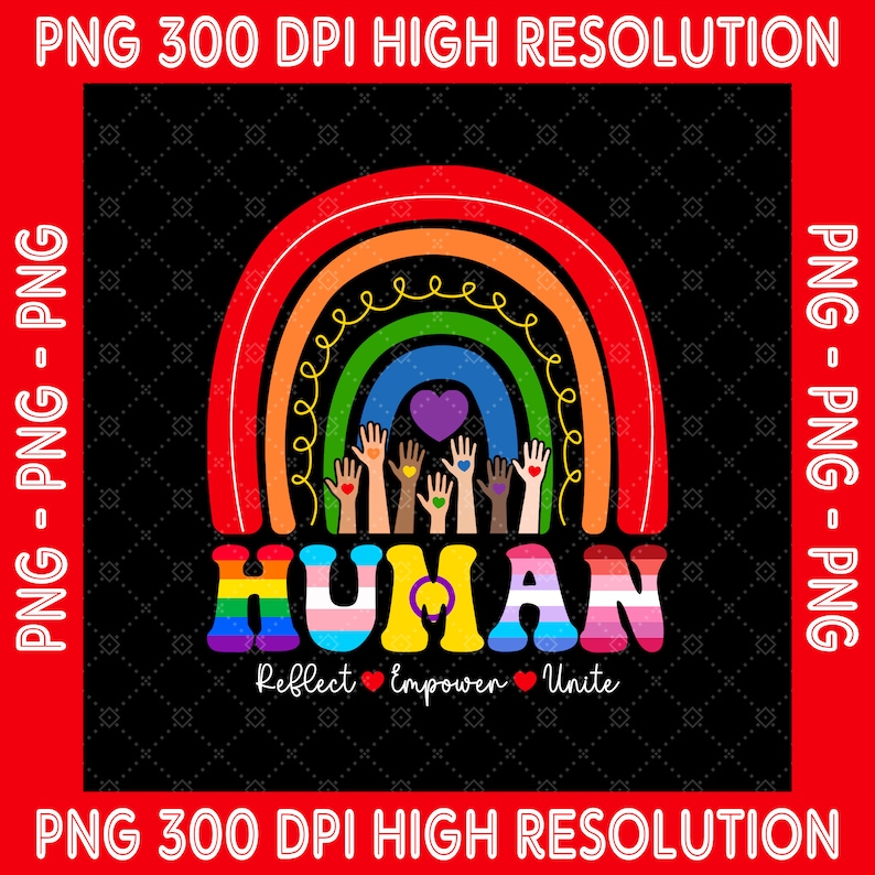 LGBT 2024 Pride Month PNG, Reflect Empower Unite Digital Download ...