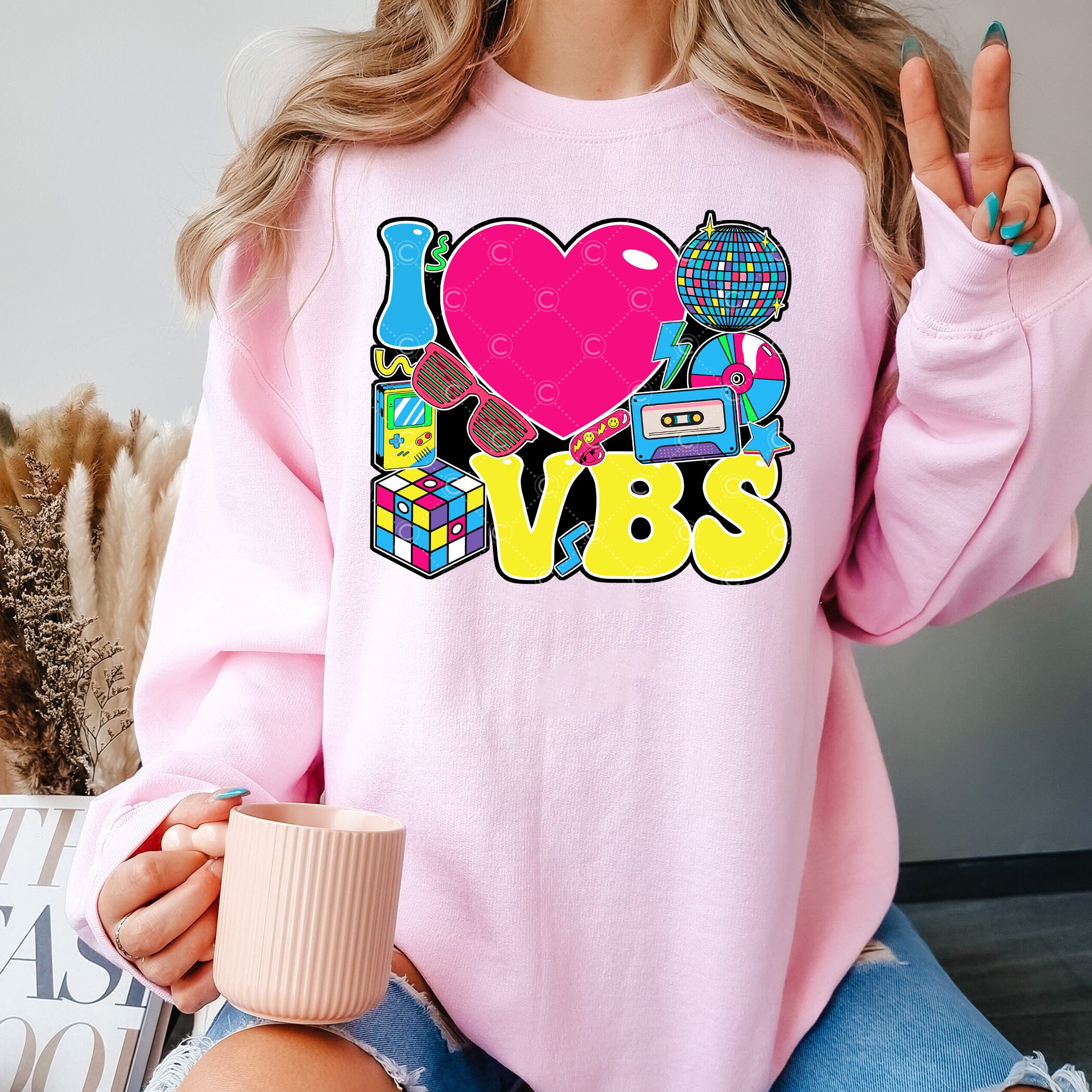 I Love VBS Shirt, Disco Ball VBS 2024 T-shirt, Retro Vacation Bible ...