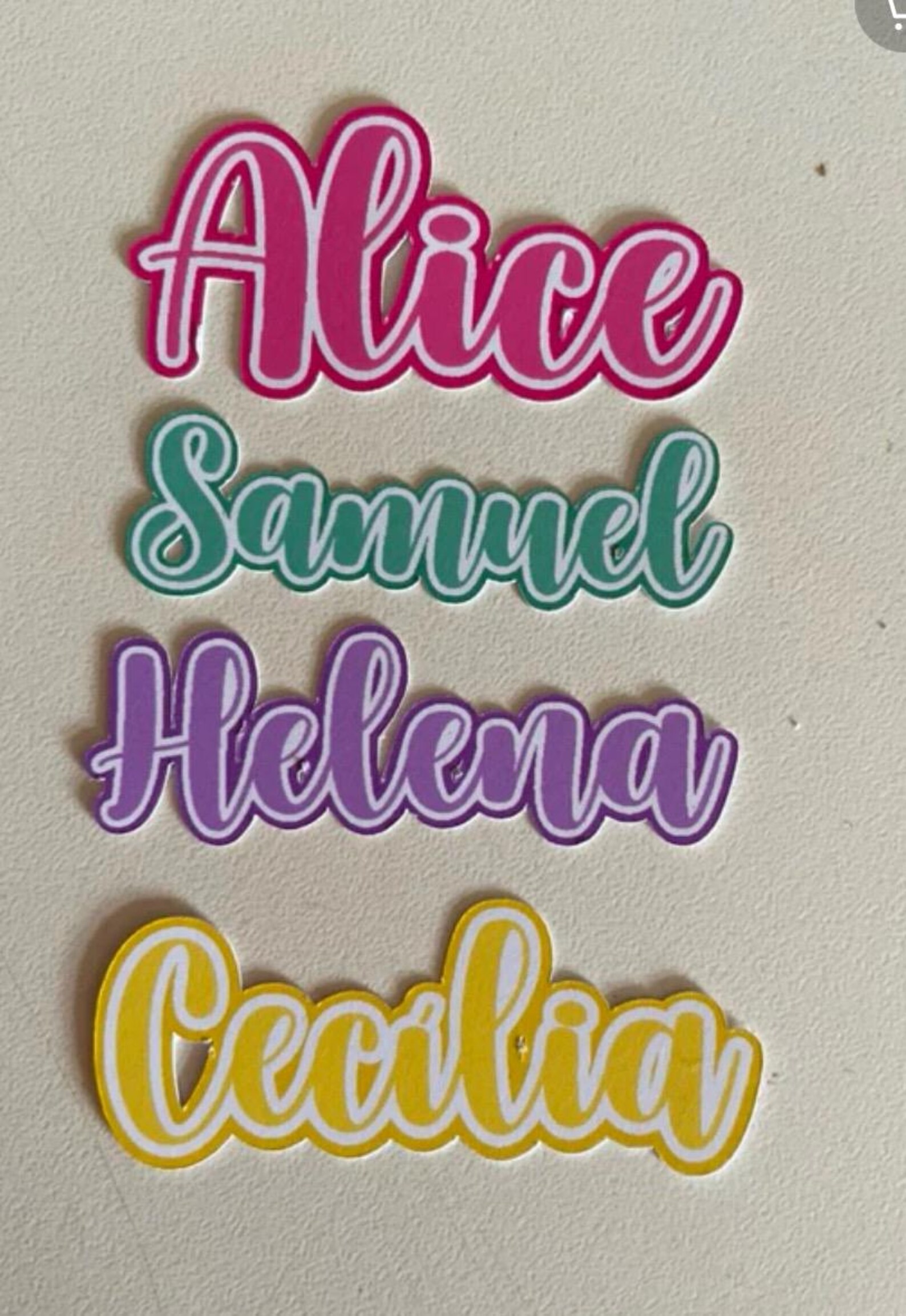 Personalized Name Cutouts for Cake | Custom Name for Party Decor - Etsy