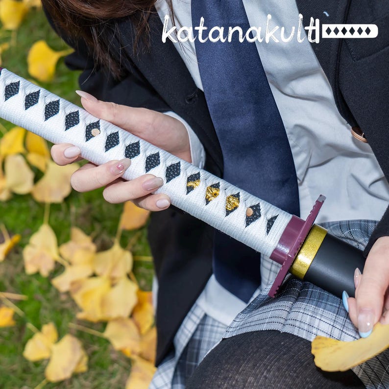 Tomioka Giyu-inspired Anime Sword Replica - Handcrafted Full Tang ...