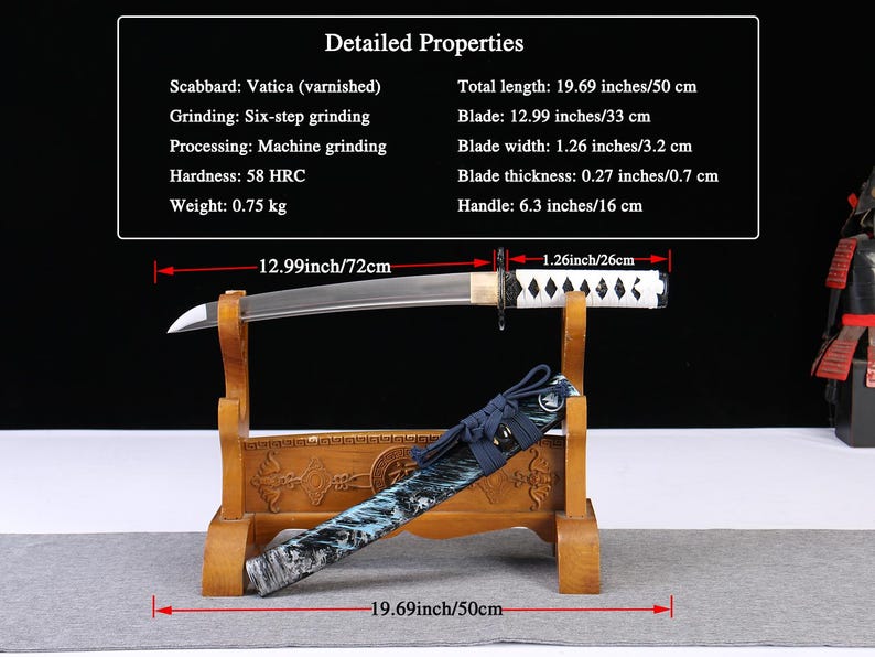 Ghost of Tsushima Sakai Katana & Tanto Set: Hand-forged Cosplay Sword ...