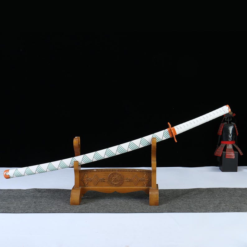 Rengoku's Katana From Demon Slayer - Handmade Carbon Steel Cosplay ...