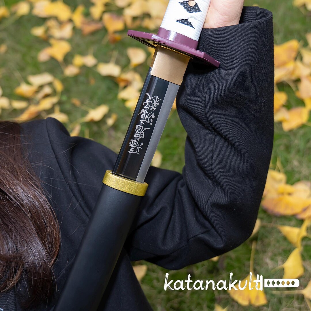 Tomioka Giyu-inspired Anime Sword Replica - Handcrafted Full Tang ...