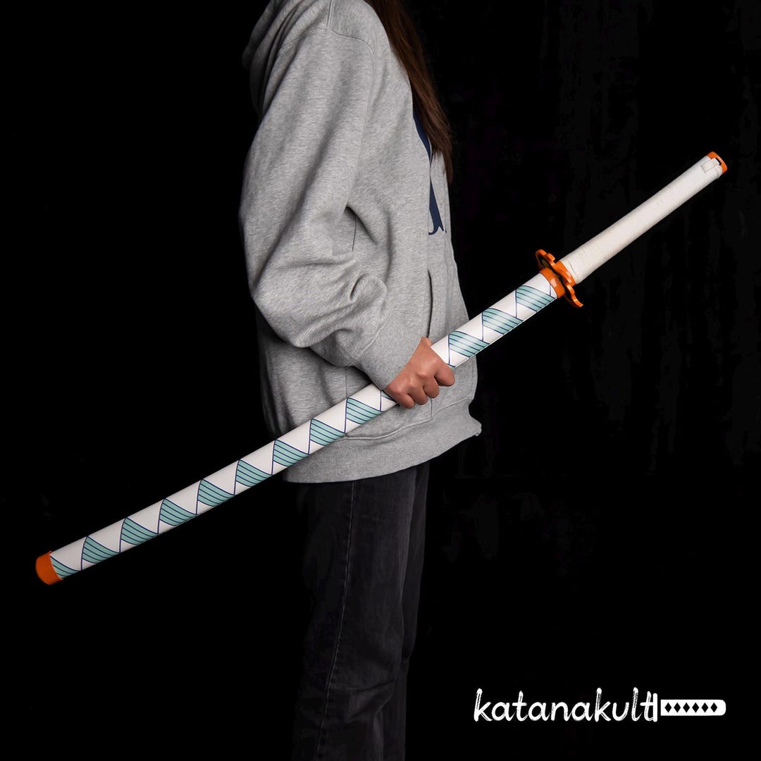 Rengoku's Katana From Demon Slayer - Handmade Carbon Steel Cosplay ...