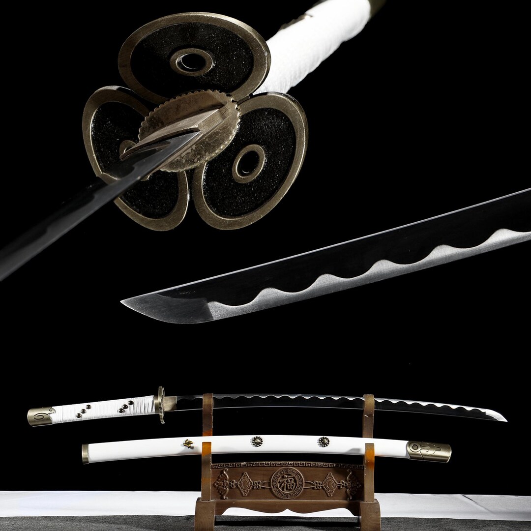 One Piece Ame No Habakiri Katana, Kozuki Oden's Sword Replica, White ...