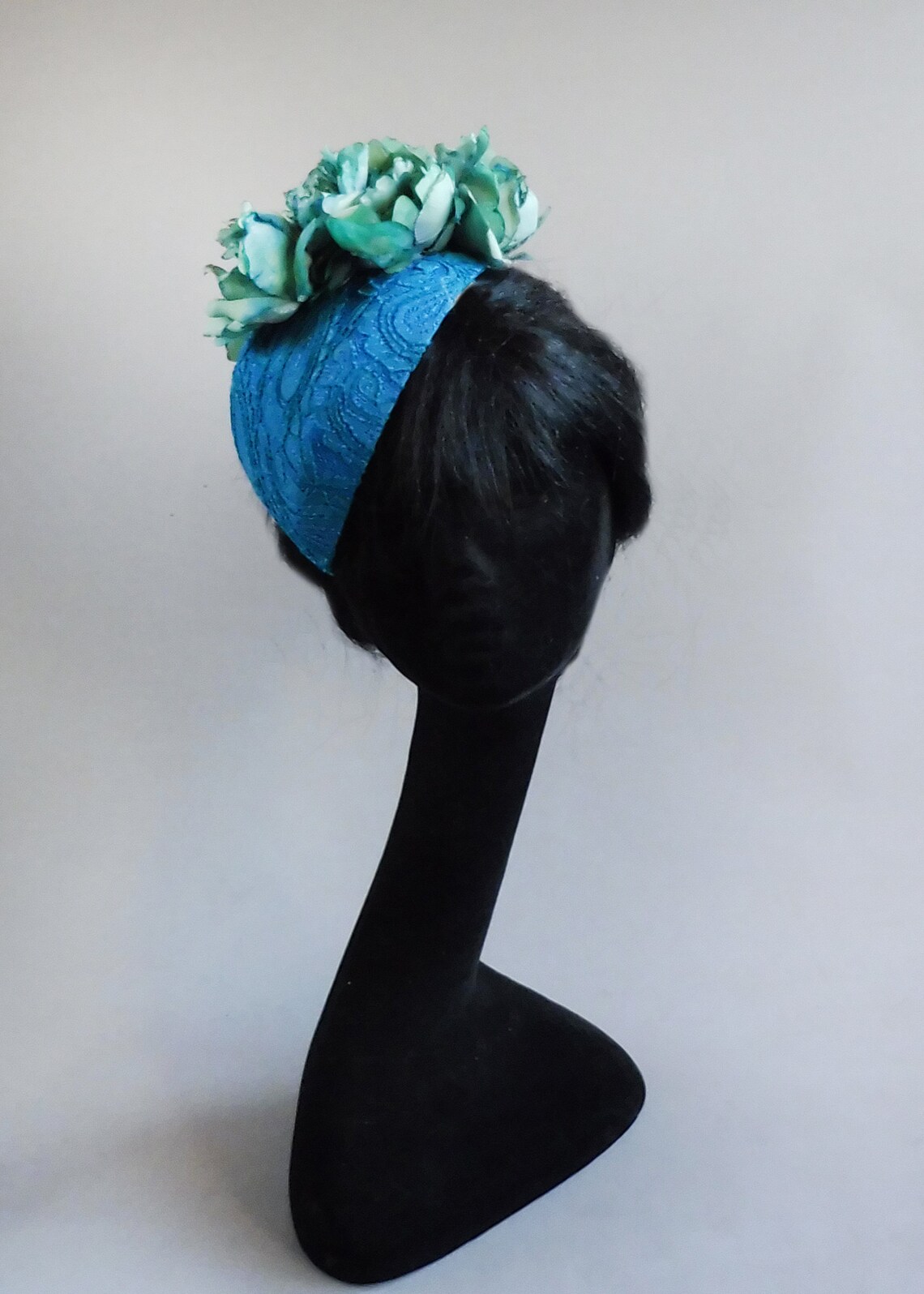 All the Sea Colours in One Handmade Hat Sinamay Base Covered - Etsy
