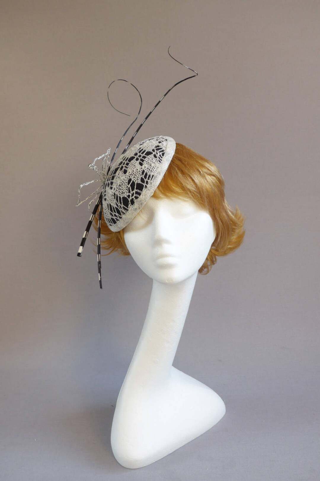 Dutch Design Black Covered Buckram Base With Crocheted Cover - Etsy