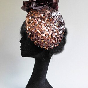 Made With Passion Dutch Design Brown and Copper Percer Hat With Sequins ...
