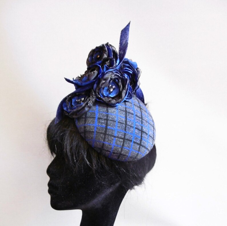 Dutch Design Grey Black En Royal Blue Percer Het With Hand | Etsy