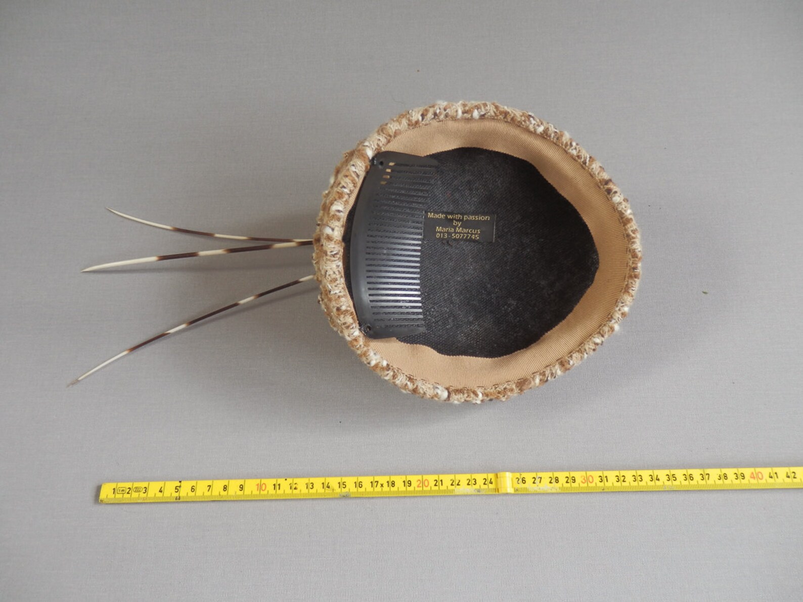 Dutch Design Percer Hat in Brown Creme and off White Boucle | Etsy