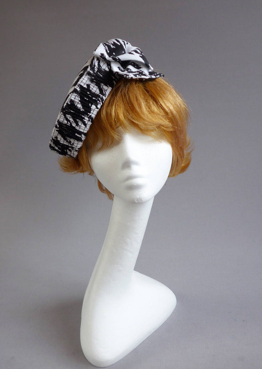 Dutch design buckram base covered with black and white | Etsy