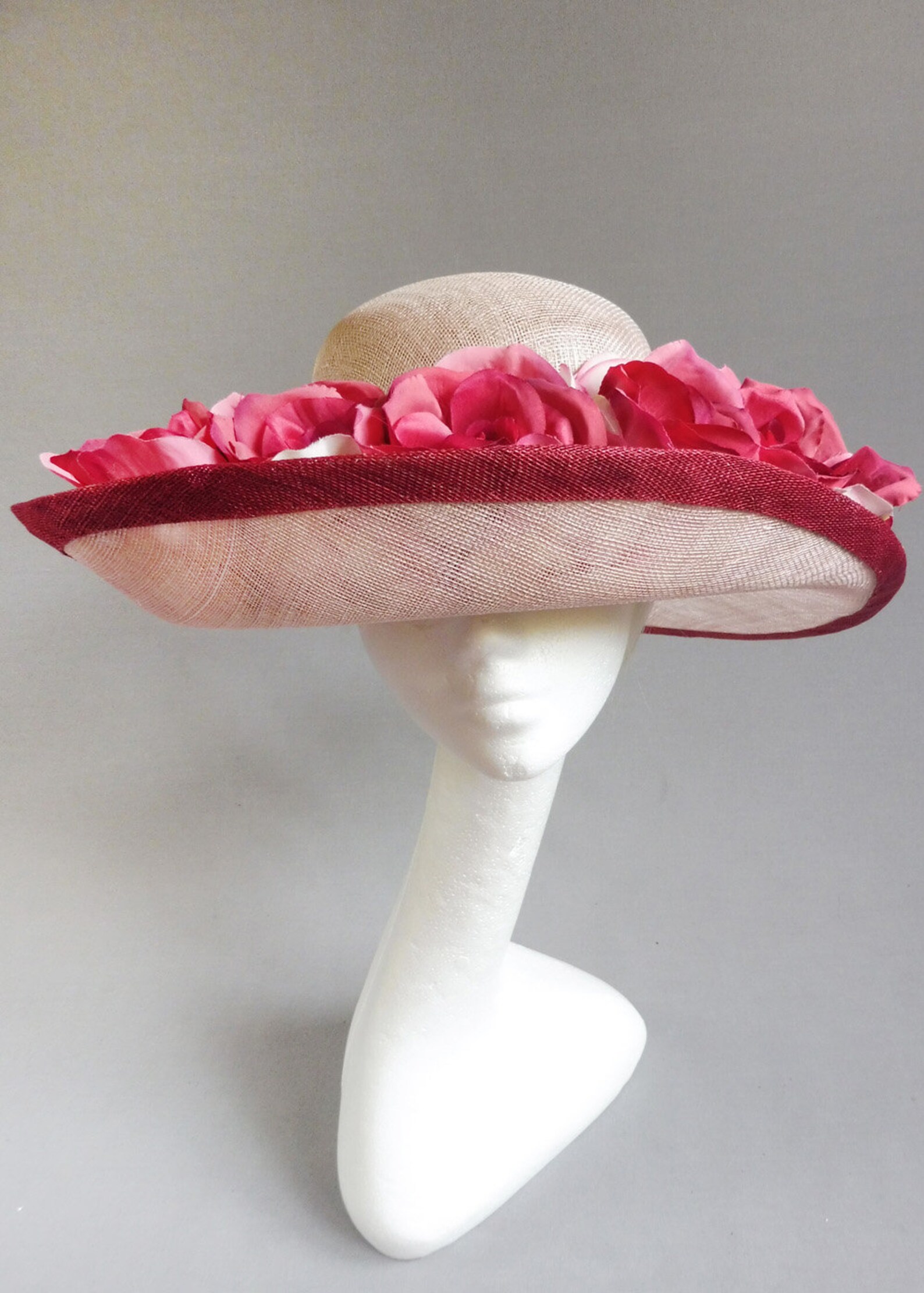 Made with passion this derby hat in in two contrasting shades | Etsy